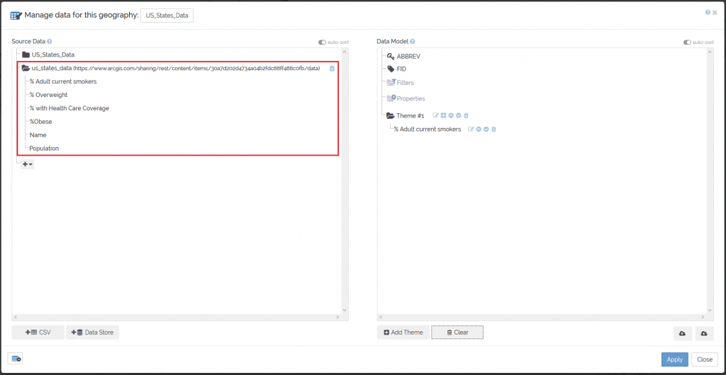 CSV Data – Dashboard Builder AGOL Help